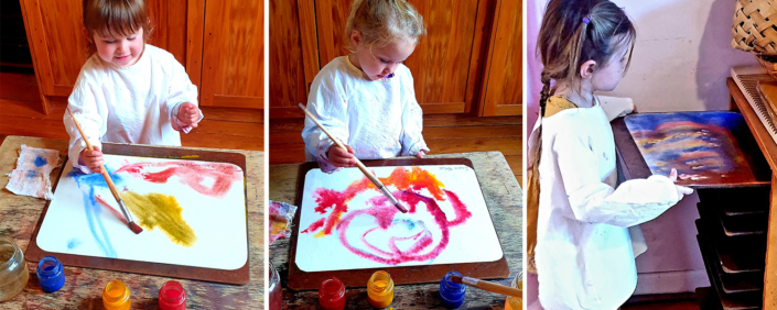 Wet on Wet Watercolour Painting | Pathways Kindergarten